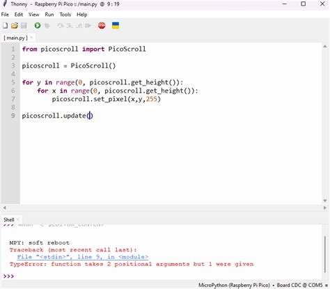 Does Anybody Know Why Im Getting This Error Rraspberrypipico