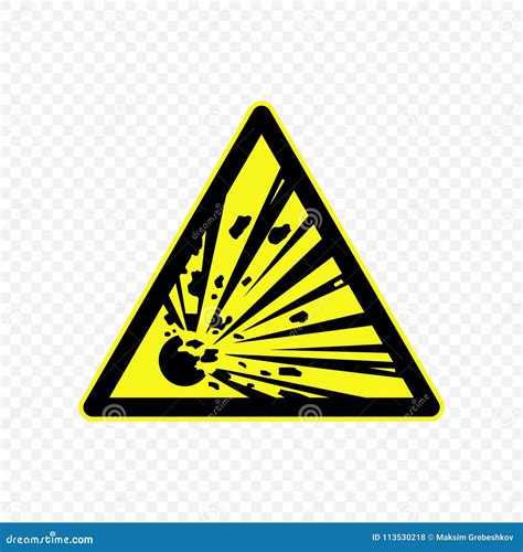 Explosive Warning Label Royalty Free Stock Image 9177760