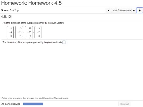Solved Homework Homework 4 5 Score 0 Of 1 Pt 4 Of 5 0 Chegg Com