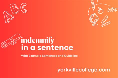How To Use Indemnify In A Sentence Easy Examples