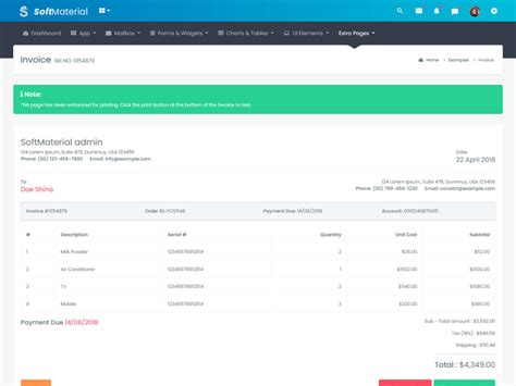 Soft Material Premium Admin Dashboard With Bootstrap Dashboard