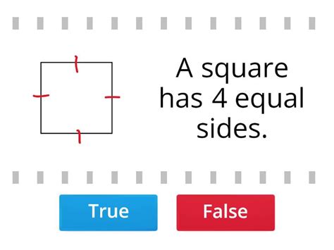Properties Of A Square True Or False