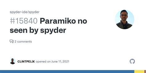 Paramiko No Seen By Spyder · Issue 15840 · Spyder Idespyder · Github