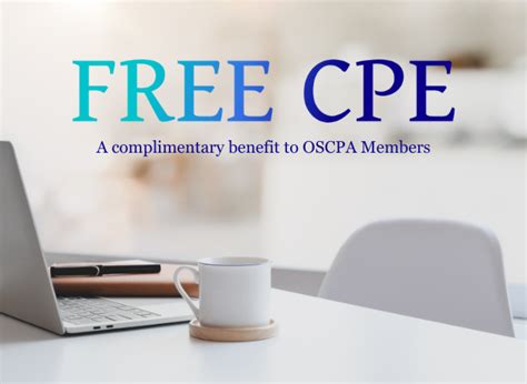Free Cpe Members Only Oregon Society Of Cpas