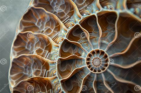 Fibonacci Sequence Fractal Design Digital Lighting Illustration Of