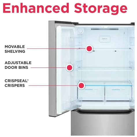 Frigidaire Frfg2033av Counter Depth French Door Refrigerator 33 Inch