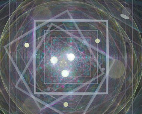 Pattern Texture Magic Curve Card Template Curl Beautiful Fractal Style Energy Stock