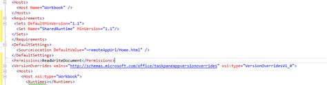 Excel Unable To Insert Elements In The Xml Of An Addin Stack Overflow