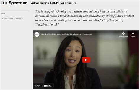 Video Friday Chatgpt For Robotics Toyota Research Institute