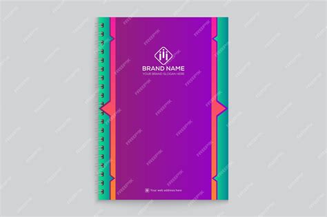Premium Vector Creative Notebook Cover Template