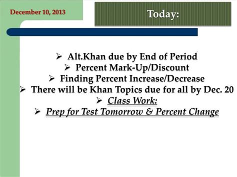 Math 7 Percentage Increase And Decreasepptx