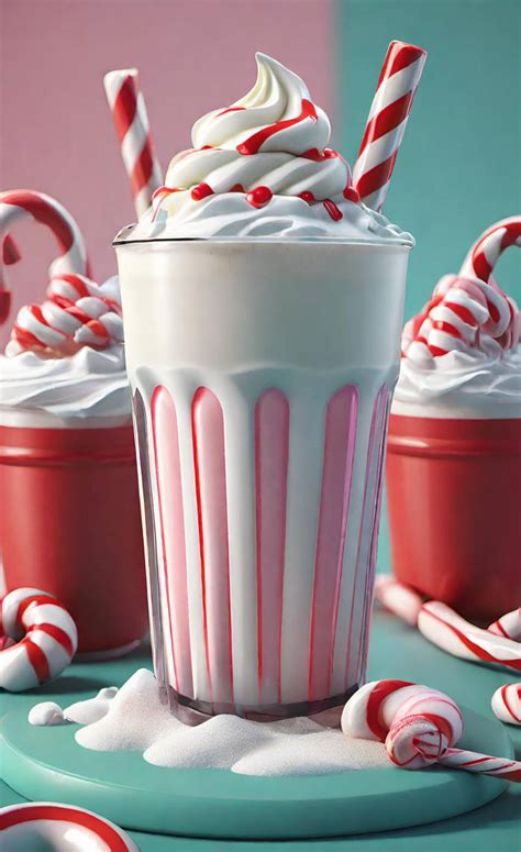 Candy Cane Milkshake 5 By Nezukorempadeviart07 On Deviantart