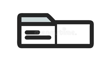 File Folder Icon With Documents Representing Organization Vector Design Generative Ai Stock