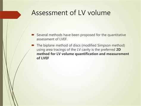 Lv Systolic Function PPTX