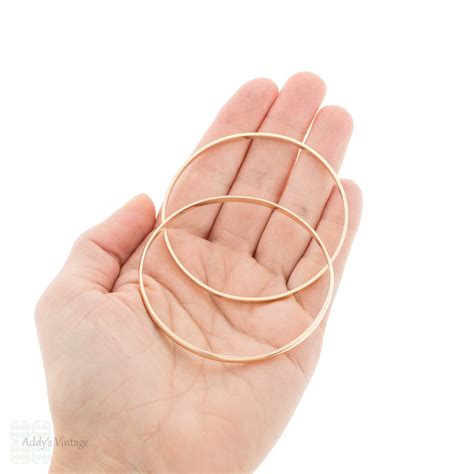 Antique 15ct Gold Bangle Bracelet Classic Slim Edwardian Bangle