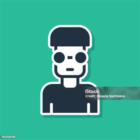 Vetores De Ícone Geek Nerd Azul Isolado No Fundo Verde Vetor E Mais