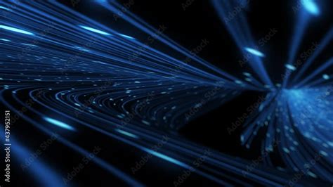 Video Stock Abstract Digital Web Network And Communication Data Lines Loop 4k Animation Of An