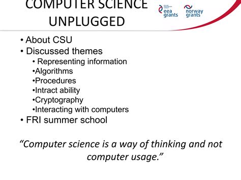 Educational Computer Game And Computer Science Unplugged Pptx