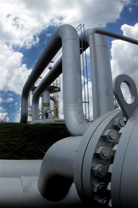 Natural Gas Pipeline Compression Station Brazil Stock Image Image