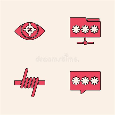 Set Password Protection Eye Scan Folder With Password And Barbed Wire