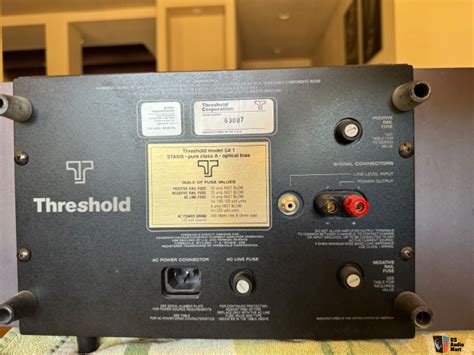 Threshold Sa1 Pure Class A Stasis Black Monoblocks Best Price Worldwide In This Condition