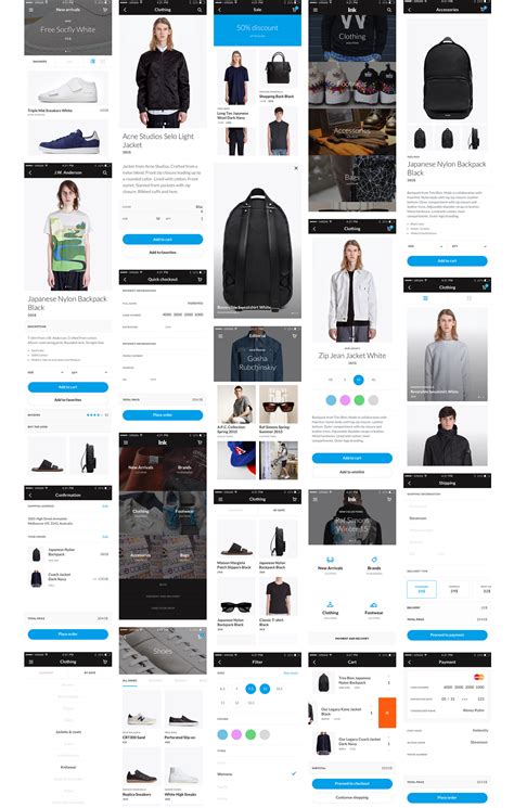 ink ui kit ios screens for photoshop and sketch on behance ux design