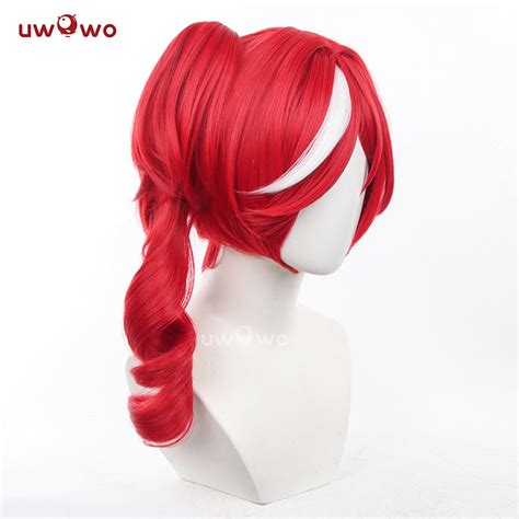 Uwowo Game Identity V Priestess Crimson” Cosplay Wig Long Red Hair Uwowo Cosplay