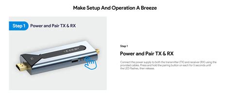 Amazon Com EDUP Wireless HDMI Transmitter And Receiver Kit FT M Long Range G G