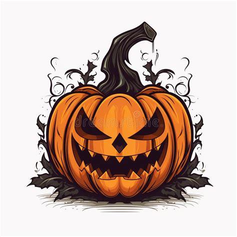 Mysterious Halloween Witch Flying On Her Broomstick Stock Illustration