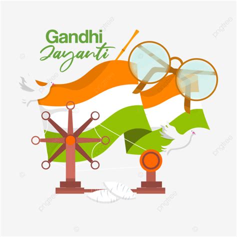 Mahatma Gandhi Jayanti 2nd October With Creative Design Celebration