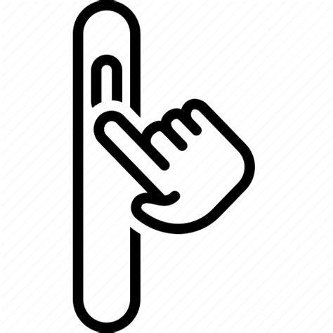 sidebar slide up down bar cursor swipe icon download on iconfinder