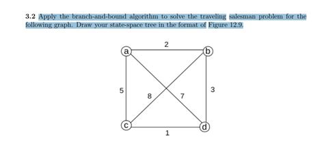 Solved 32 Apply The Branch And Bound Algorithm To Solve The