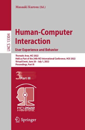 human computer interaction user experience and behavior lecture notes
