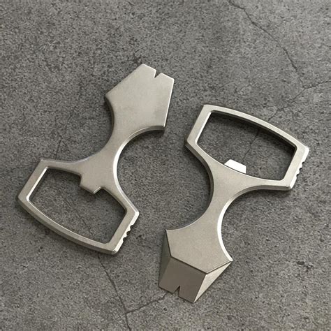 Mini Titanium Bottle Opener Crowbar Edc Gadgets Brass Knuckle