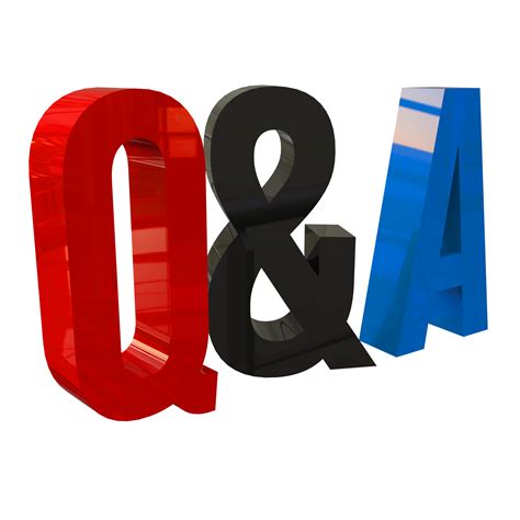 Questions And Answers D Render Text PNG