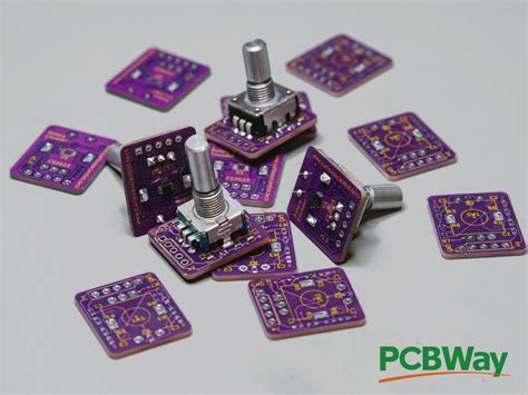 pcbway on linkedin it is a tiny rotary encoder breakout board with an