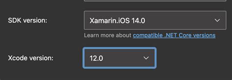 Xamarin IOS Auto Build Failure Xamarin IOS Missing From Build SDK Version List Issue