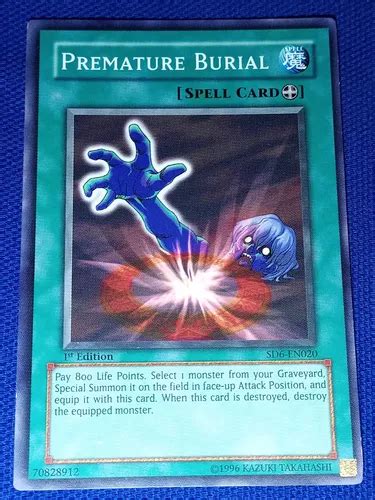 Premature Burial Yugioh Tcg Sd6 En020 Premature Burial Inglés