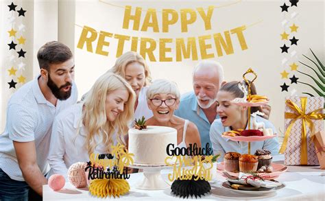 Kuxriox Happy Retirement Party Decorations For Men Women