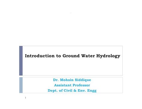 Pdf Introduction To Ground Water Hydrology Dokumen Tips