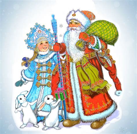 Рисунки Деда Мороза и Снегурочки 2025 для детей