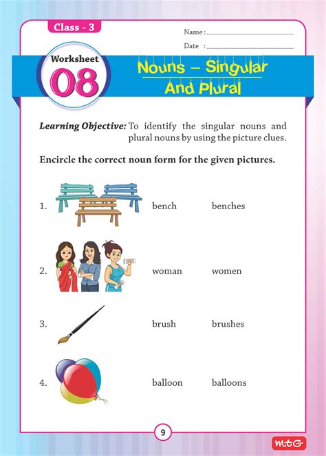 51 English Grammar Worksheets Class 3 Instant Downloadable — Db