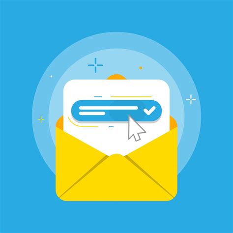 Open Email Verification Concept Illustration Flat Design Vector Eps10 Simple Modern Graphic