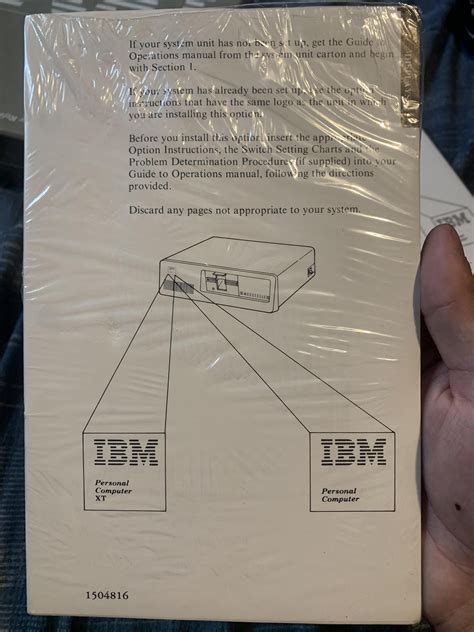 Unboxing From What I Can Find Is An Unused Ibm 5150 Along Documentation With A Sealed Cga Card