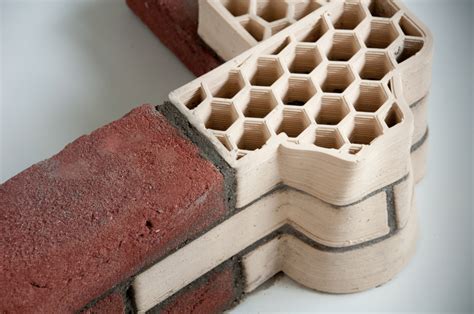 Novel Insulative Clay Blocks Plus Masonry Bricks Right Out Of The Printer Brick And Tile