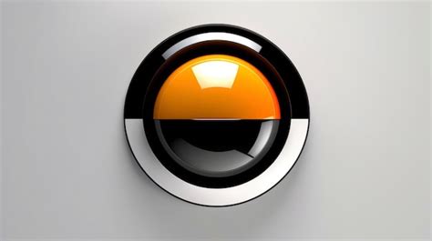 Premium Ai Image Abstract 3d Button Aim Control And Digital Interface Button Technology And