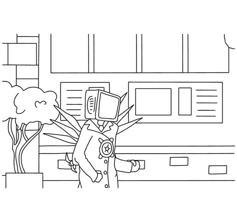 Skibidi Toilet Kleurplaten Kinderen Kleurplaat