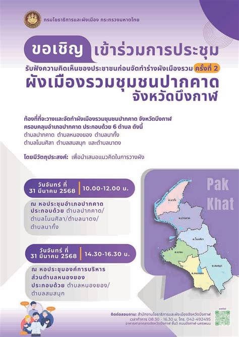 สำนักงานโยธาธิการและผังเมืองจังหวัดบึงกาฬ อธิบดีกรมโยธาธิการและผังเมือง เดินทางมาตรวจติดตามงาน