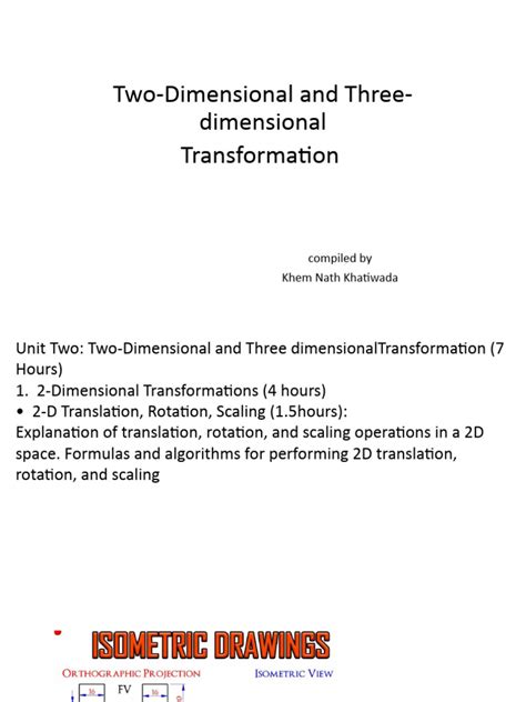 Two Dimensional And Three Dimensional Transformation Compiled By Khem Nath Khatiwada Pdf 2