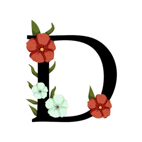 Letra D Vetor Premium